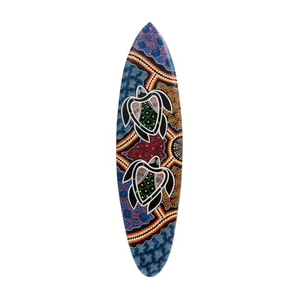 Hand Painted Wooden Sea Turtle Surfboard Wall Sign - Walmart.com