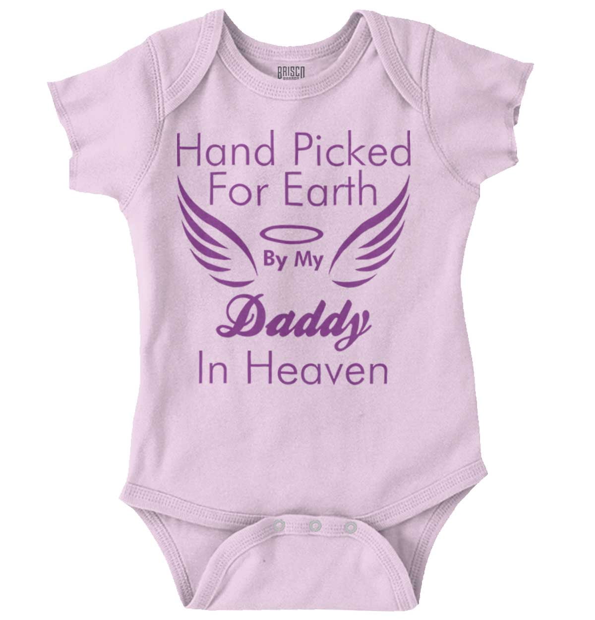Hand Picked By Daddy in Heaven Romper Boys or Girls Infant Baby Brisco ...