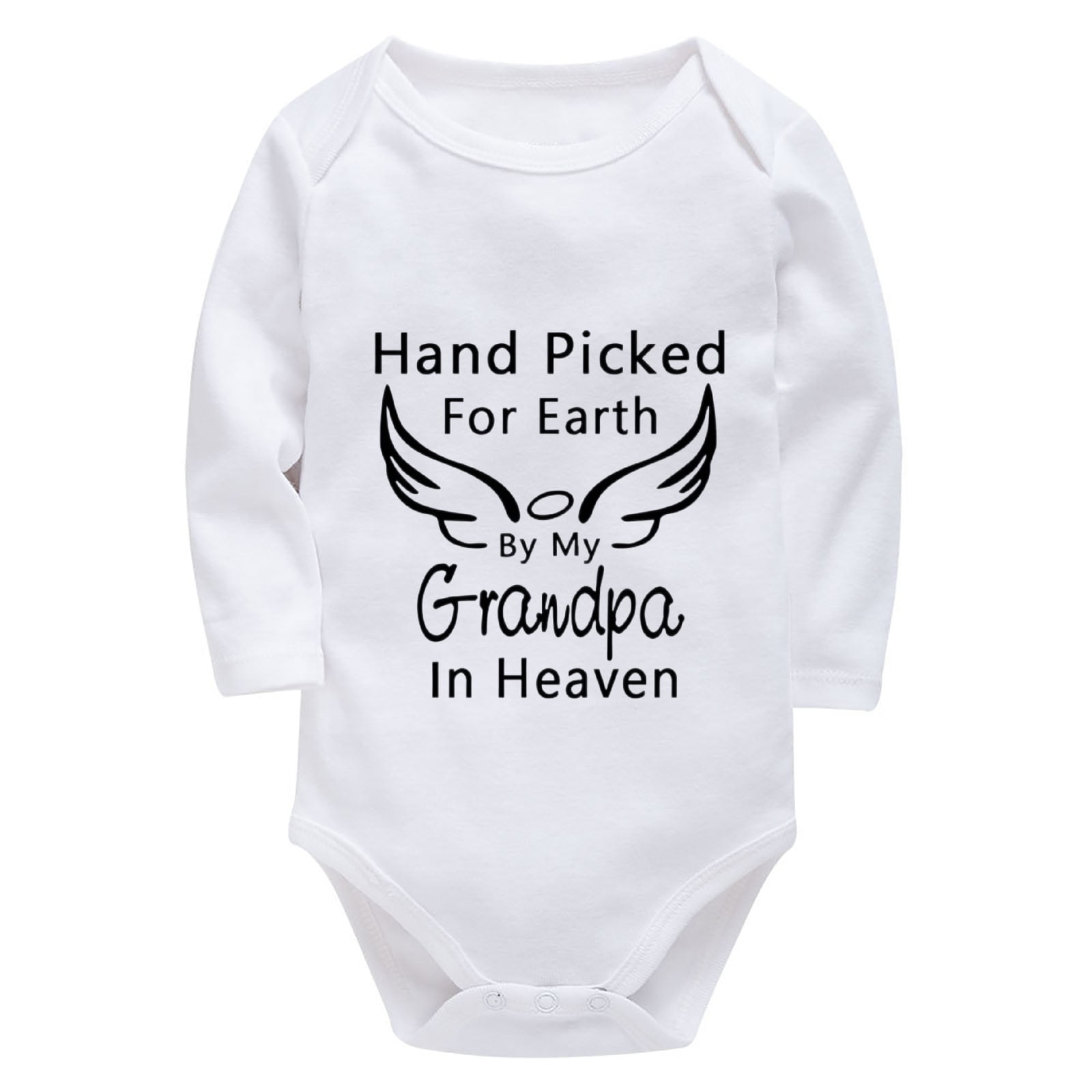 Hand Picked for Earth By My Grandpa in Heaven Newborn Baby Boy Outfit ...