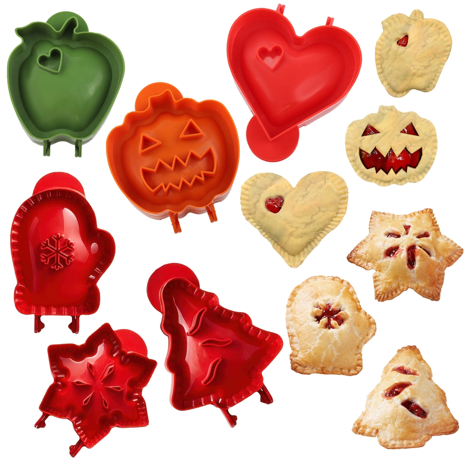 Hand Pie Molds for Baking - Dough Presser Mini Pocket Pie Molds - One ...