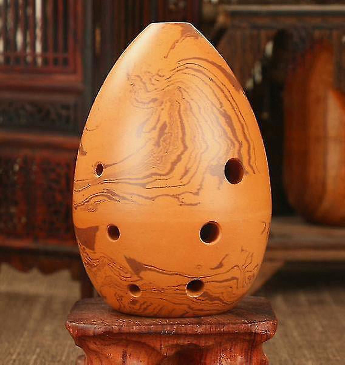 Hand Polished Fired Ceramic Xun 8 Holes Ocarina Antique Clay Xun ...