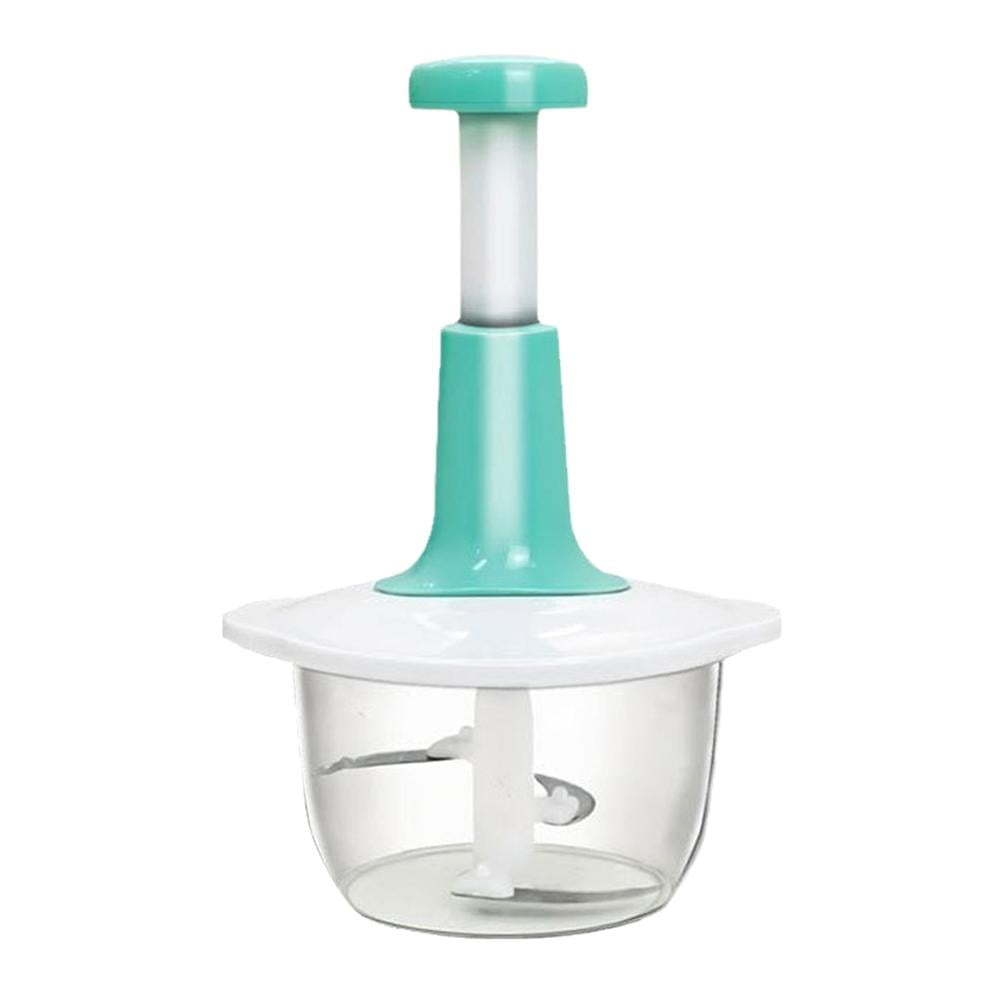 Hand Press Push Food Processor Chopper Chopping Fruits Vegetable Slicer ...