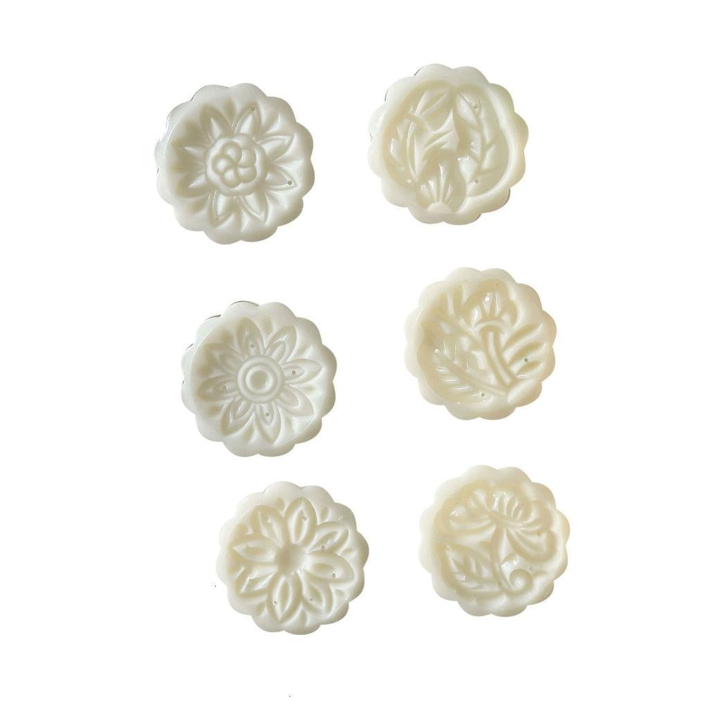 Hand Pressed Mooncakes Mold Plastic Pastries Molds Cookie Stamp for ...