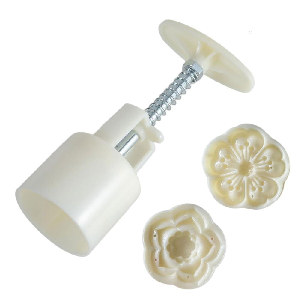 Hand Pressed Mooncakes Mold with 2 Stamp Green Bean Cake Mold ...