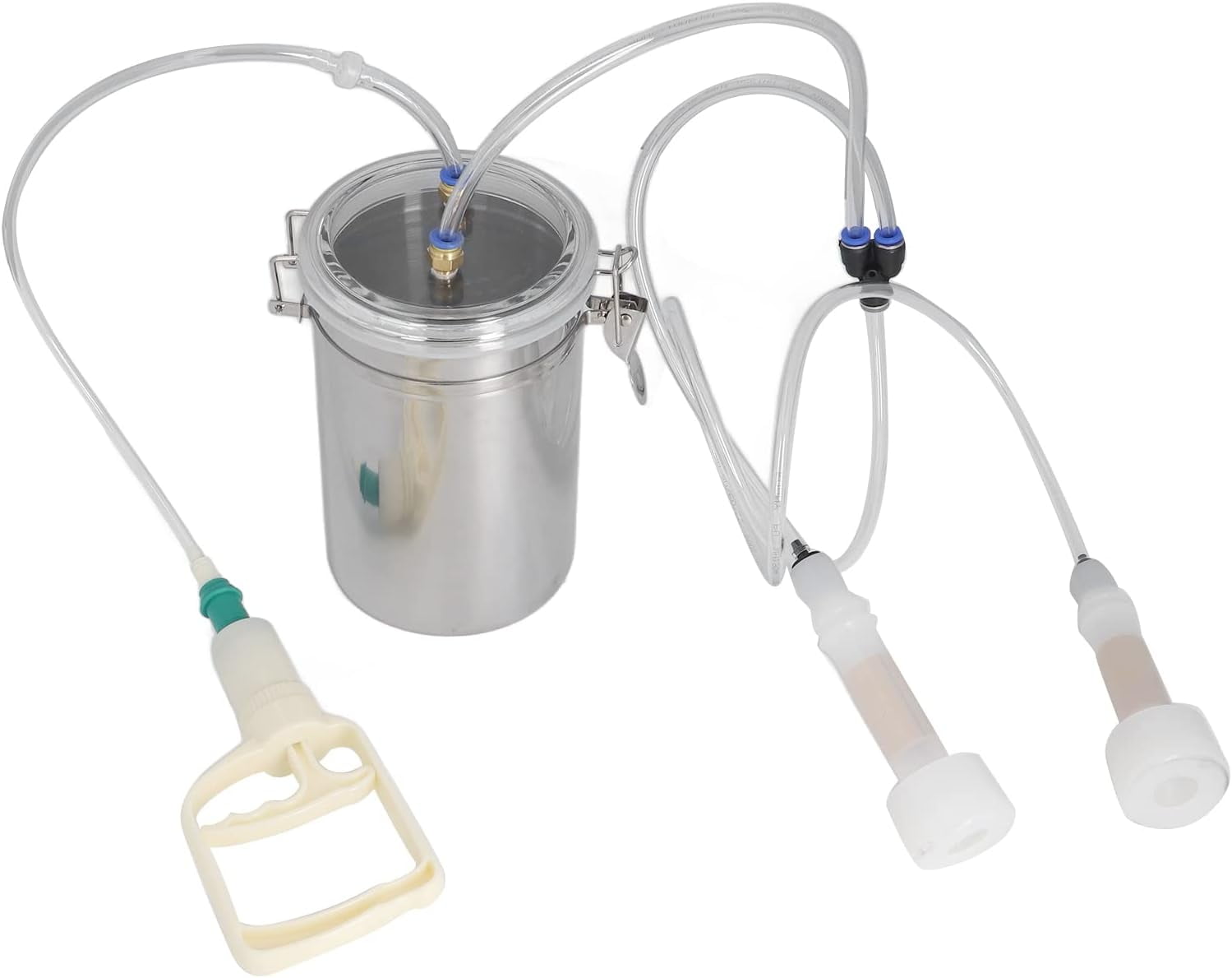 Hand Pump Milker Machine, 2L Portable Household Goat Milking Machine ...