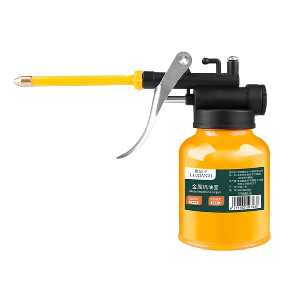 Hand Pump Oiler Can Professional Level 12oz Capacity Pump Oiler with ...