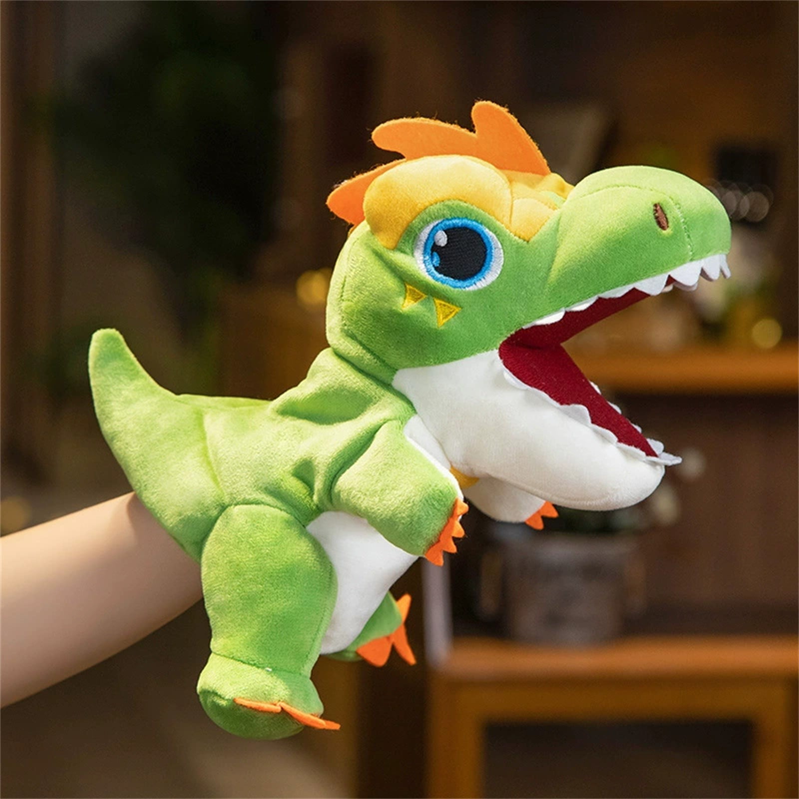 Hand Puppet Dinosaur,11.02“ - Funny Interactive Hand Puppet,Interactive ...