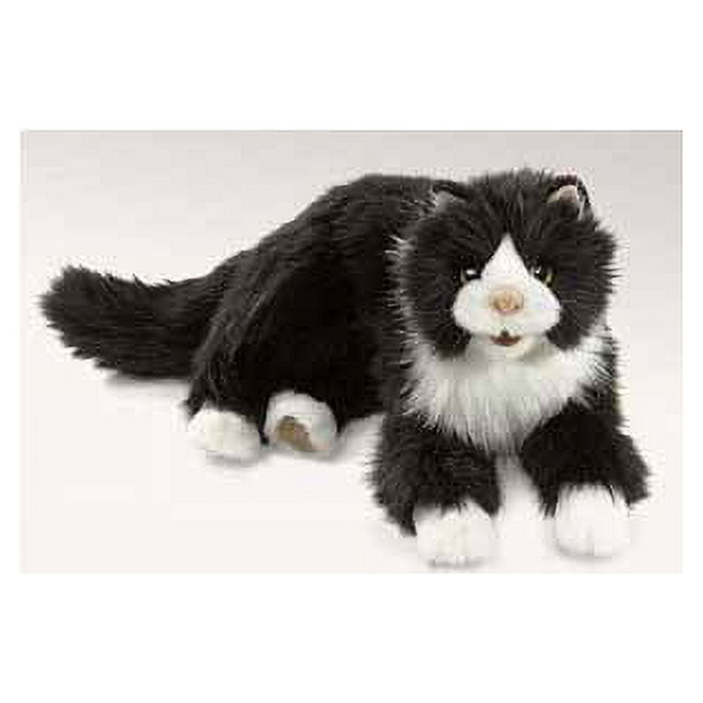 Hand Puppet - Folkmanis - Cat Tuxedo New Animals Soft Doll Plush Toys ...