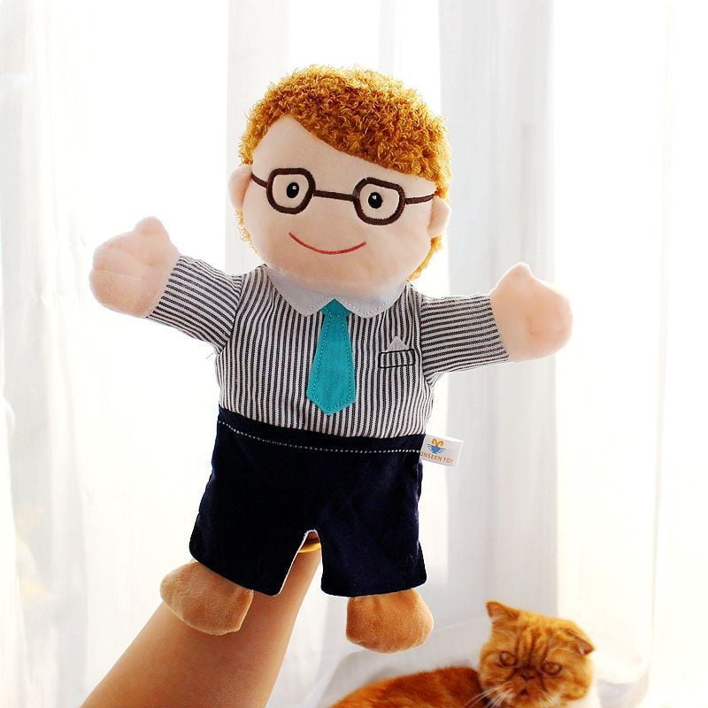 Hand Puppet Set 11.8 Inch Family Members Puppets Theater Mother, Father ...