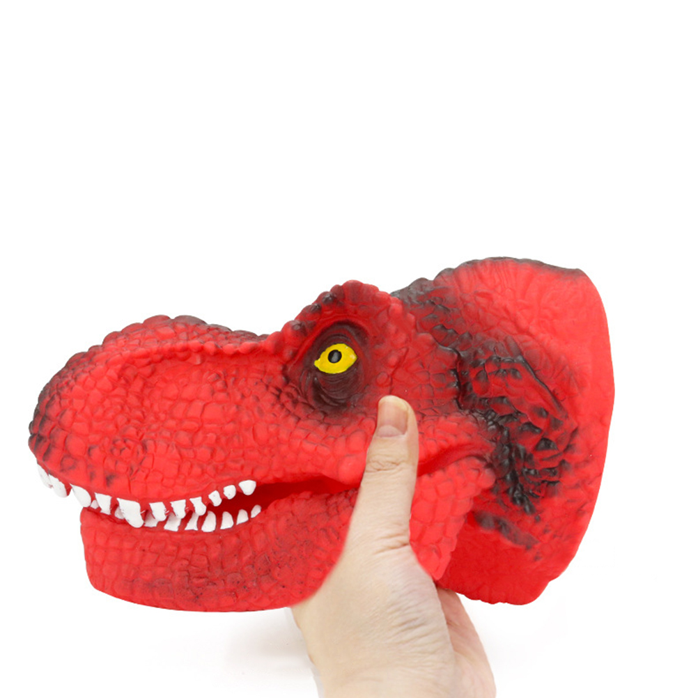 Hand Puppet Silicone Realistic Dinosaur Hand Puppet(Red) - Walmart.com
