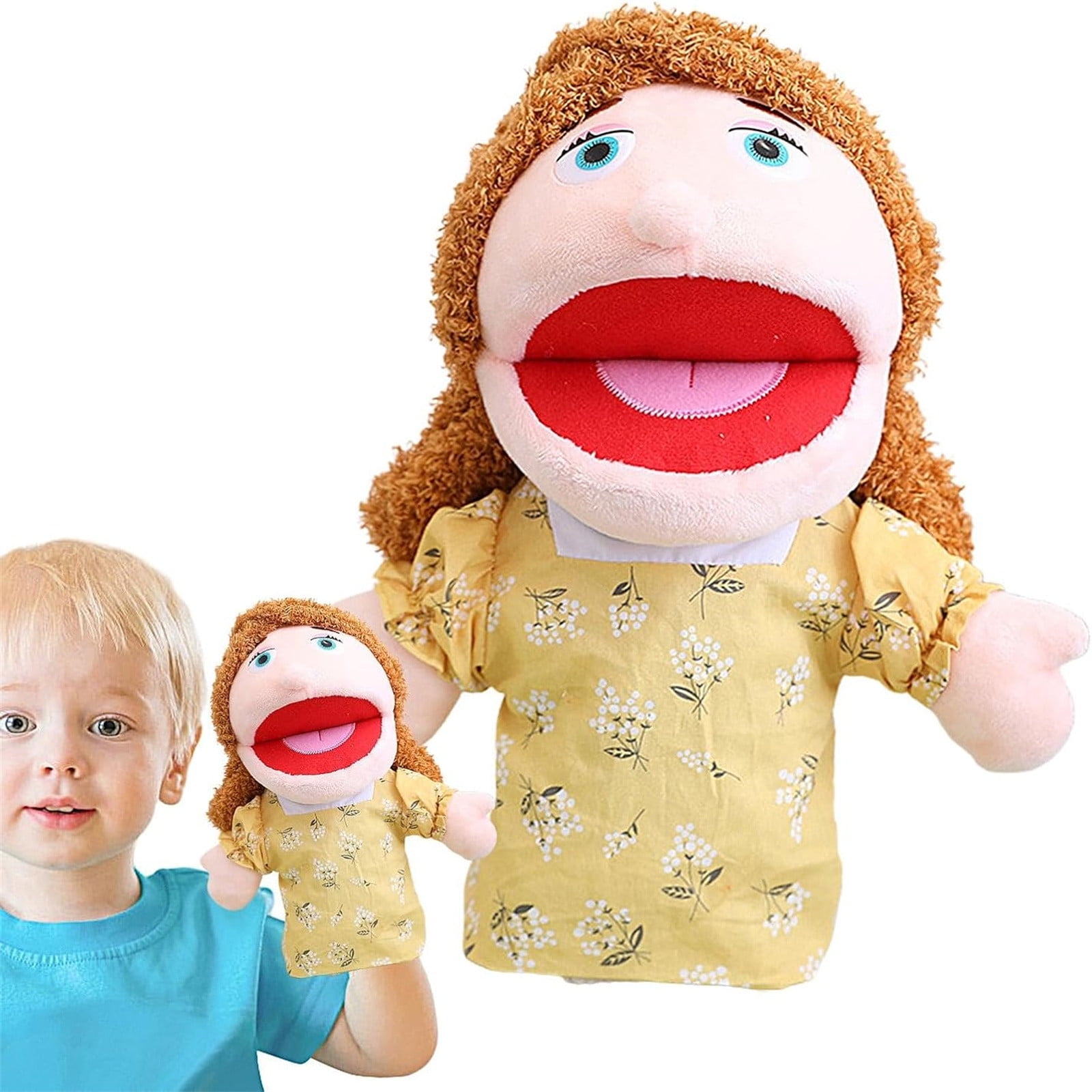 Hand Puppets for Kids - Multicultural Plush Puppets with Movable Mouths ...