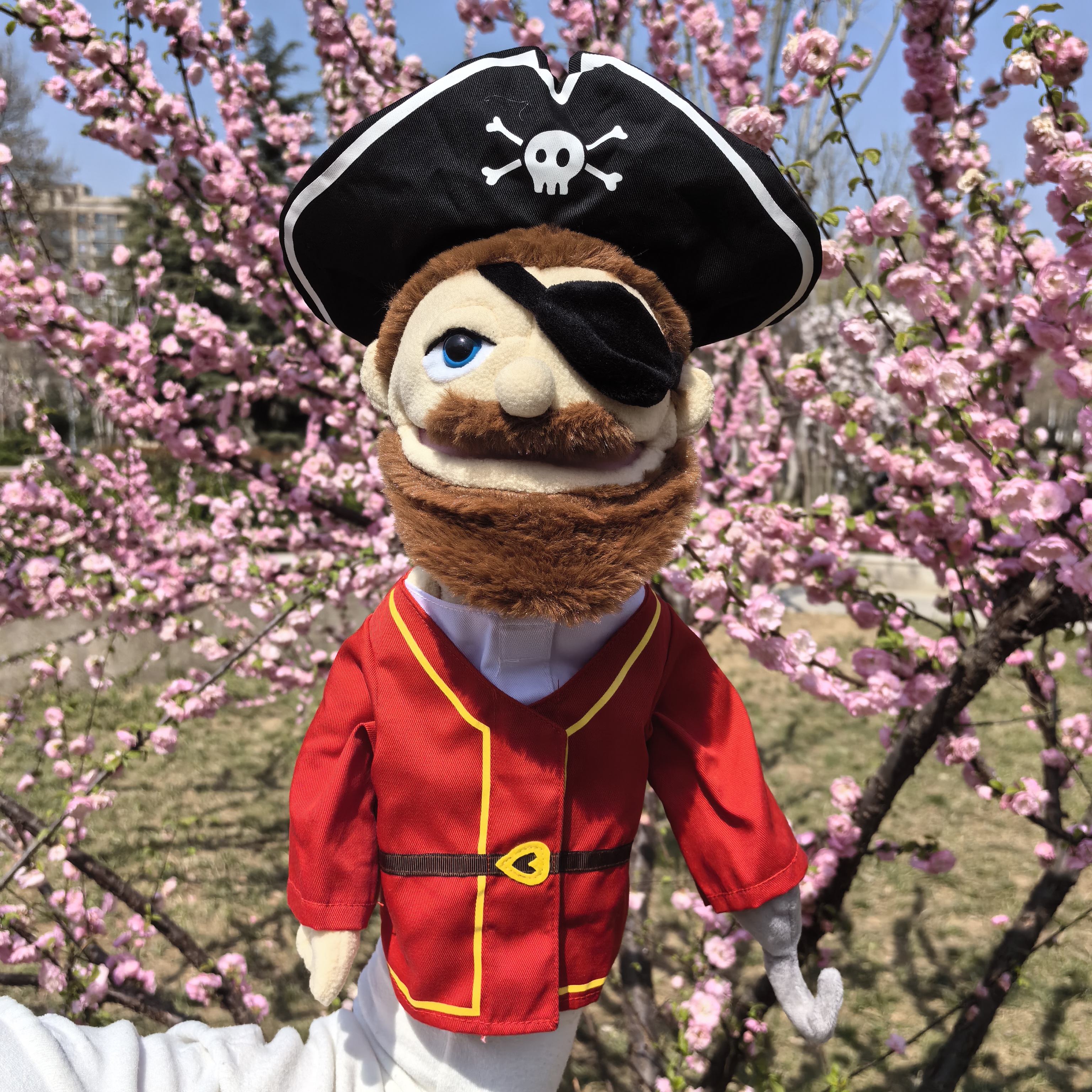 Hand Puppets Plush toy professional Talk Movable Mouth Props Chef ...