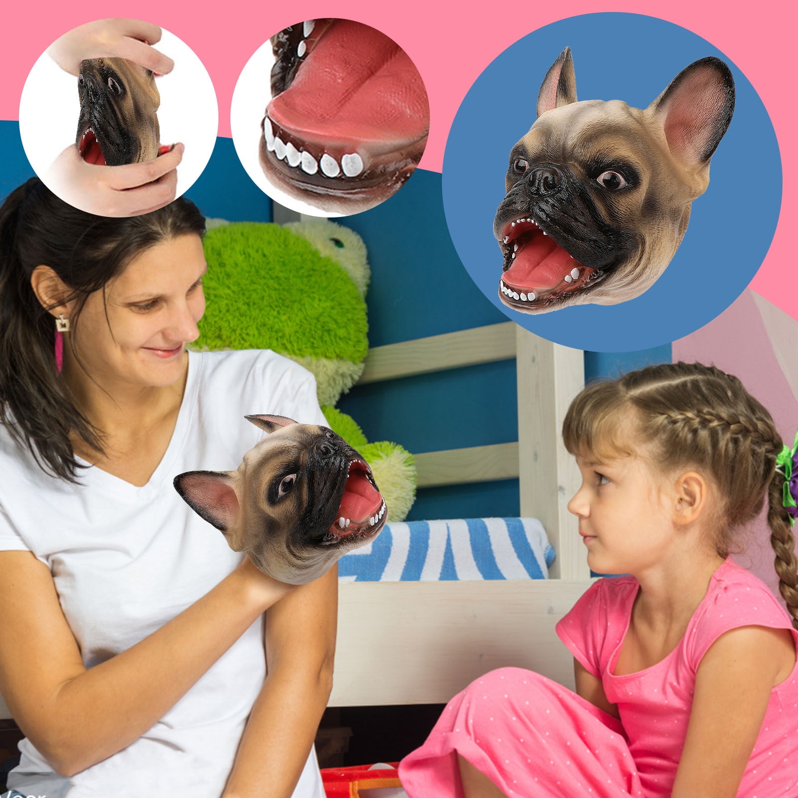 Hand Puppets Realistic Soft Rubber Dog Rexs Toys - Walmart.com