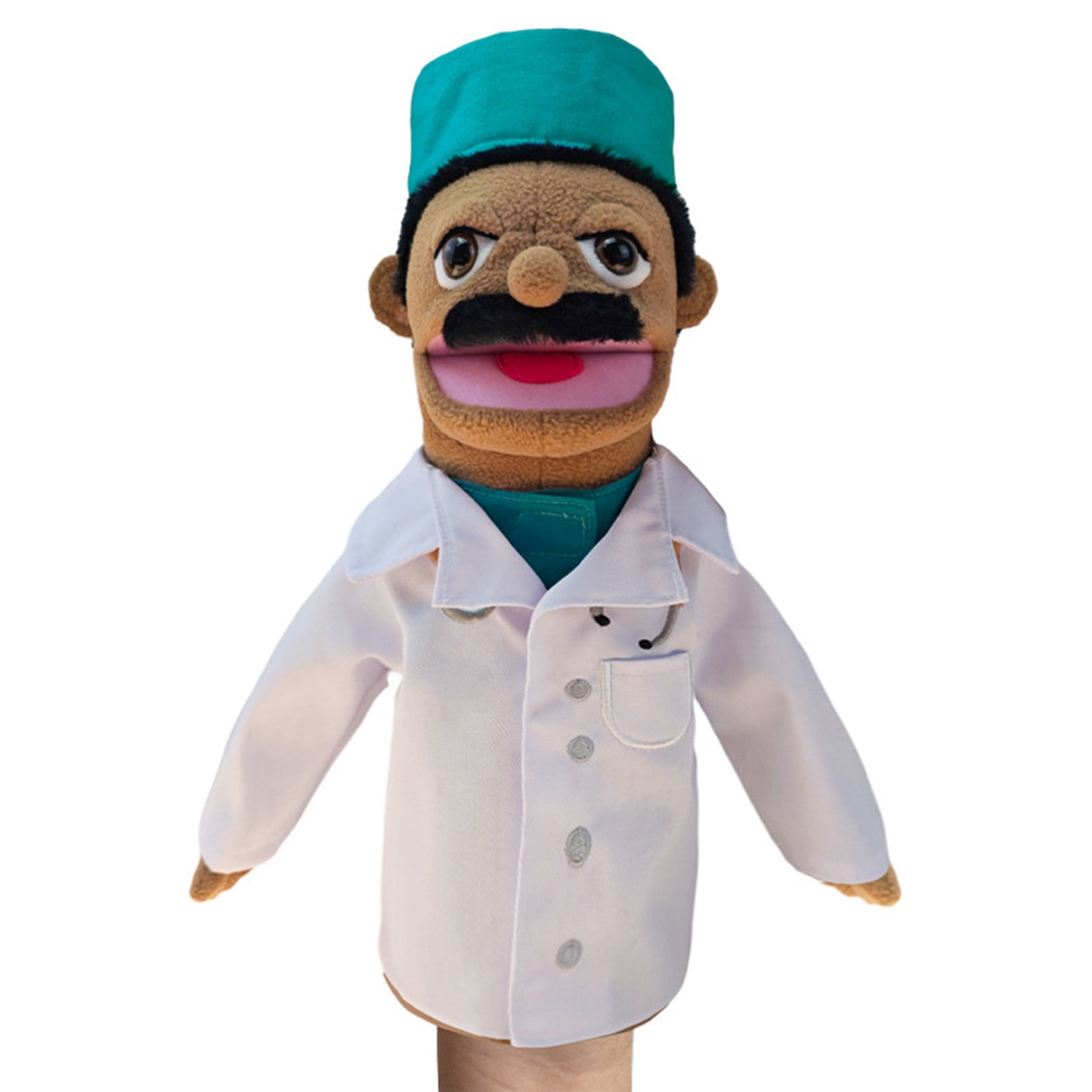Hand Puppets Toys Hand Plush Role Play Detective Doctor Worker Hand ...