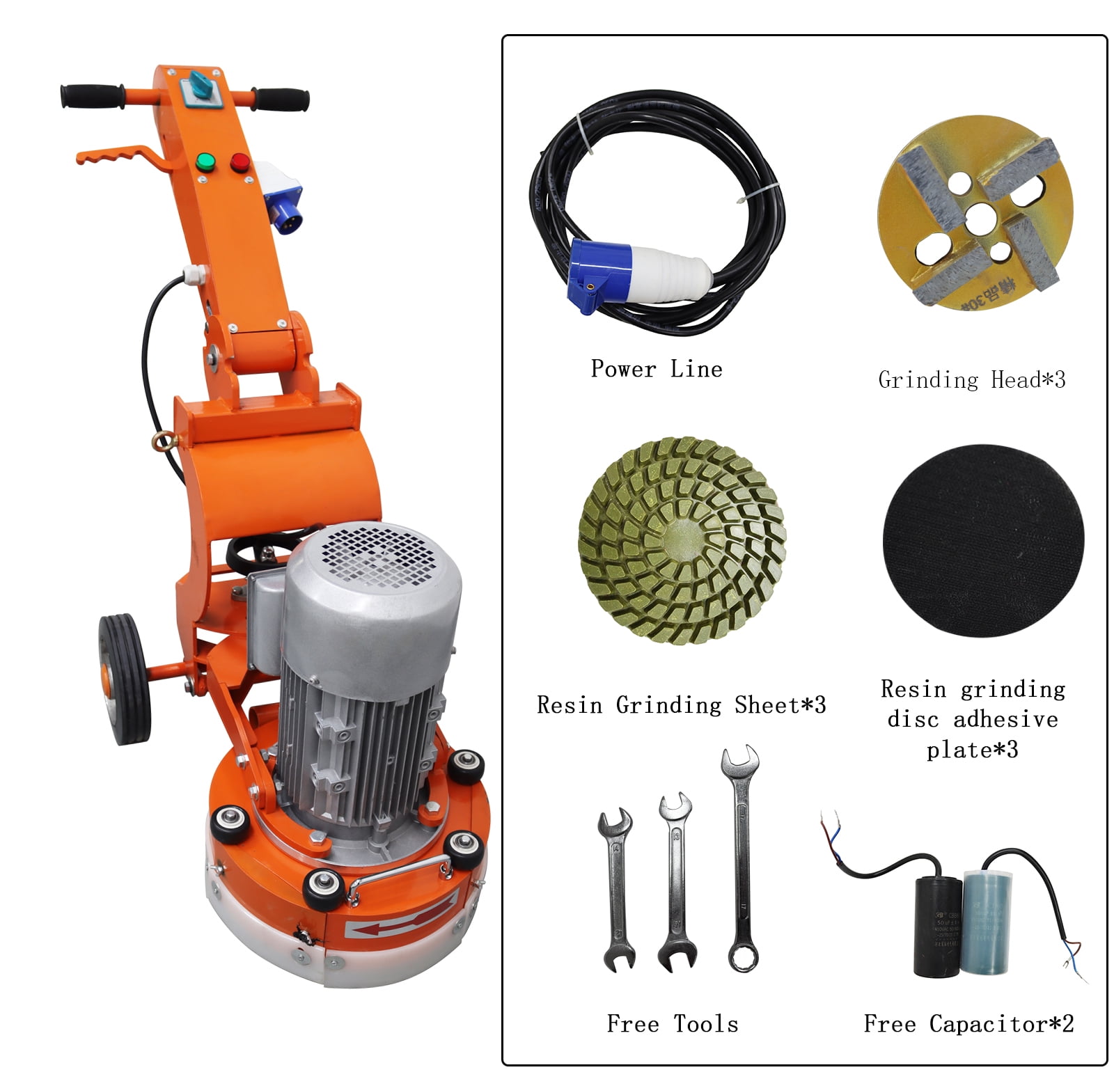 Hand Push Floor Grinding and Trimming Machine Concrete Cement Floor ...