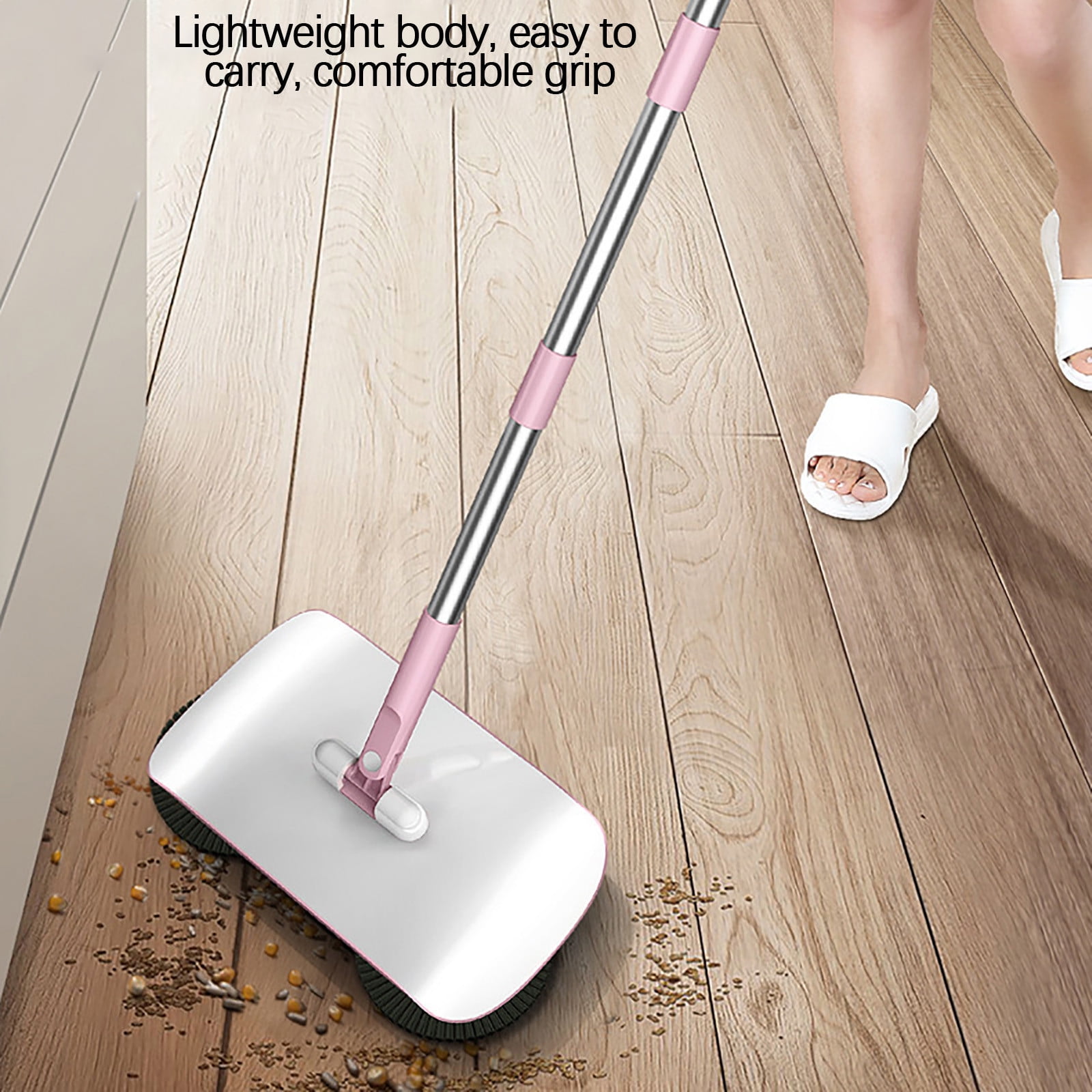 Hand Push Vacuum, 3-in-1 Floor Cleaner, Cordless Battery Operated ...