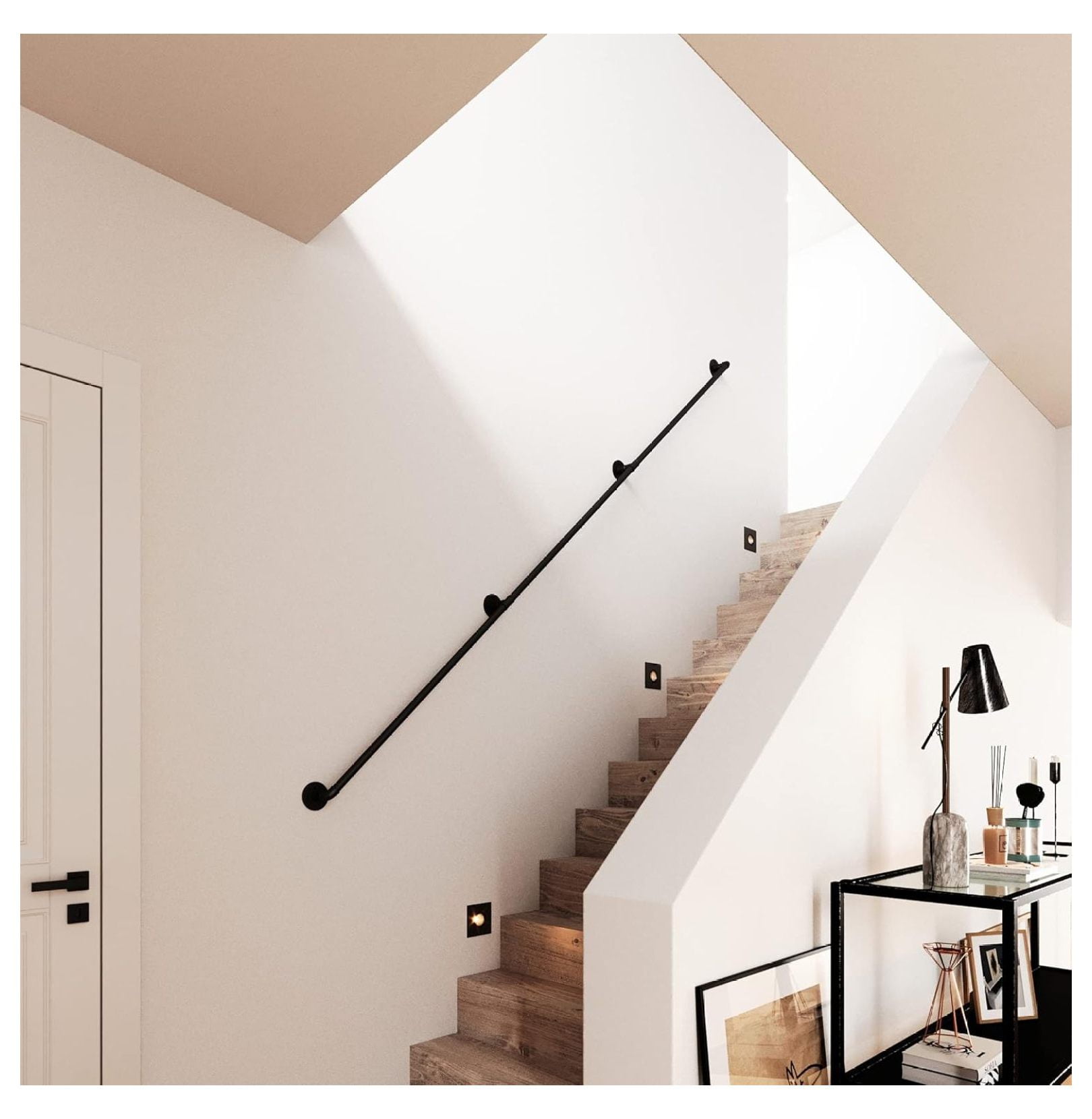 Hand Rail - 1.2ft - 12.9ft - Heavy Duty Industrial Pipe Hand Railings ...