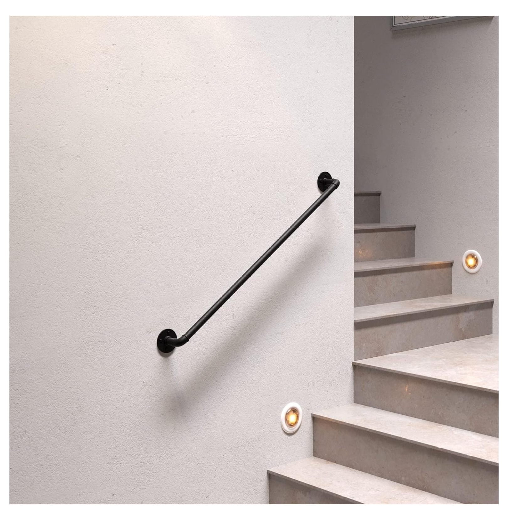 Hand Rail - 1.2ft - 12.9ft - Heavy Duty Industrial Pipe Hand Railings ...