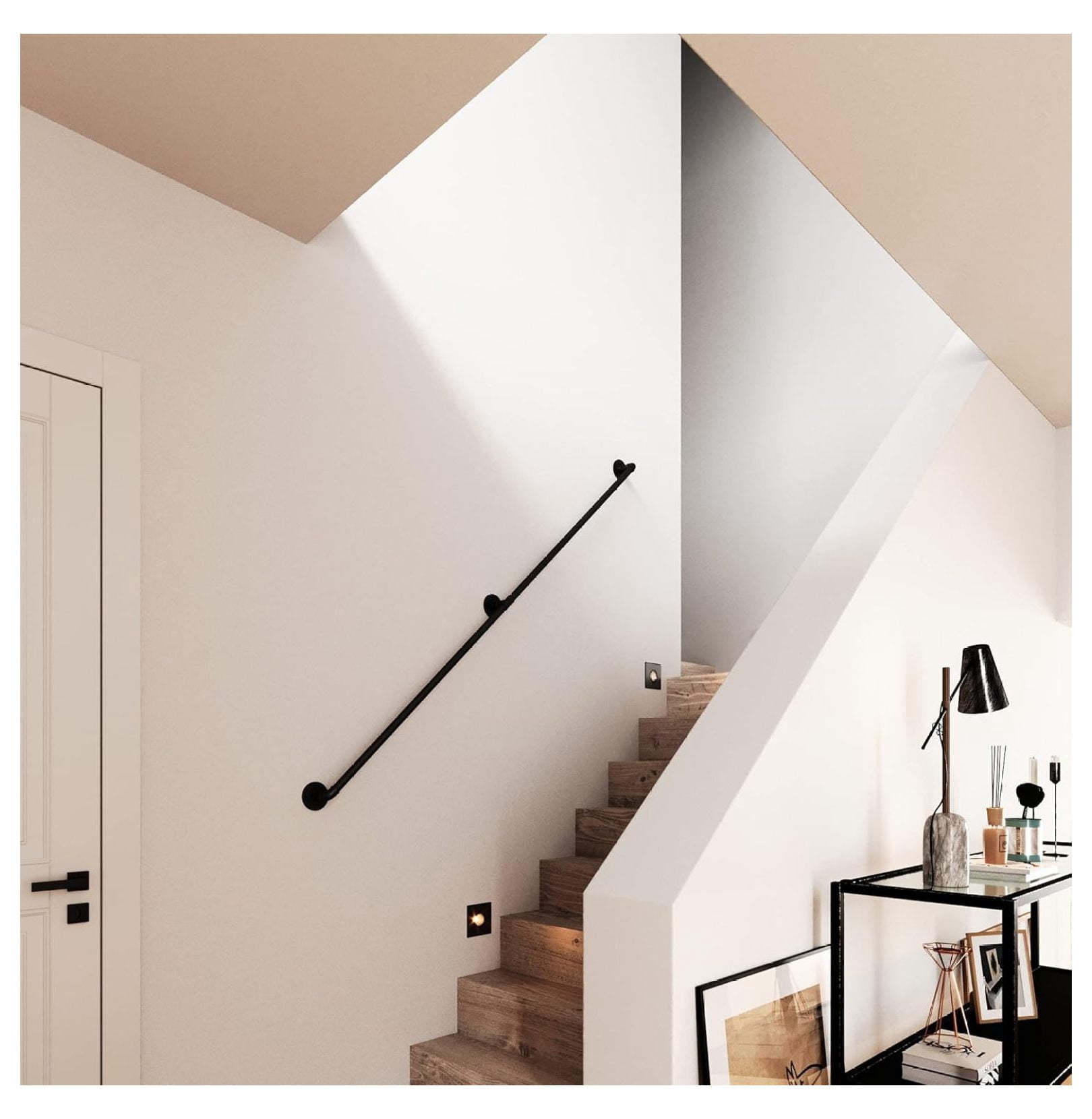 Hand Rail - 1.2ft - 12.9ft - Heavy Duty Industrial Pipe Hand Railings ...