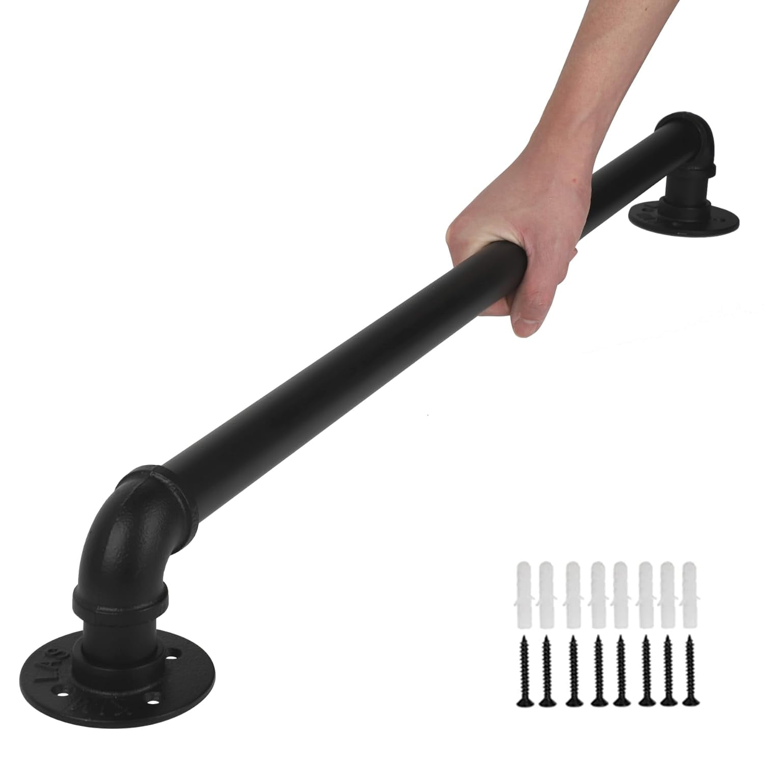 Hand Rails for Indoor Stairs, 2FT Galvanized Steel Stair Railing Indoor ...