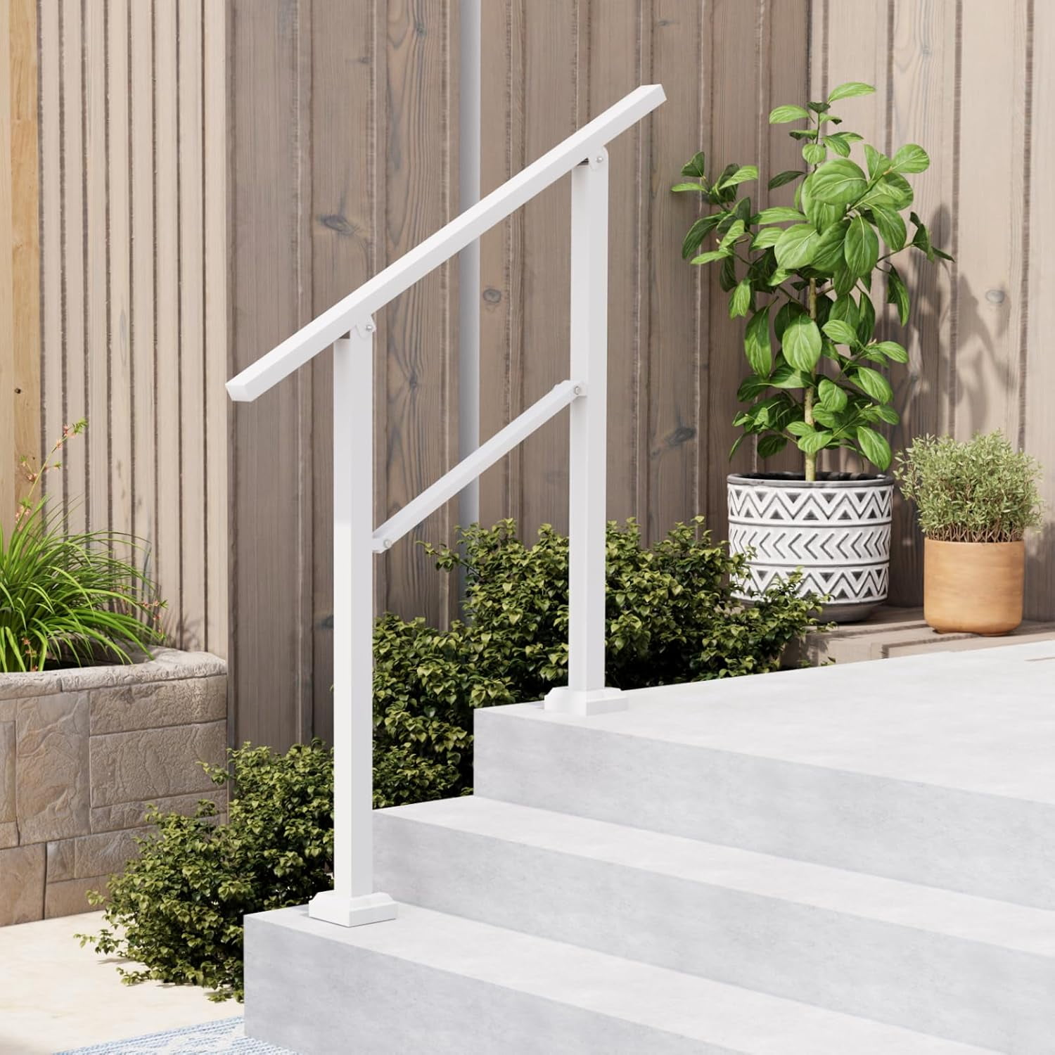 Hand Rails for Outdoor Steps,2-3 Step Railing for Stairs,Adjustable ...