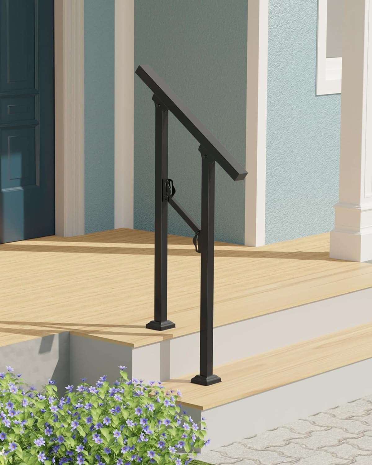 Hand Rails for Outdoor Steps, 2 Step Handrail, Stair Railing Indoor, Hand Rails for Indoor ...