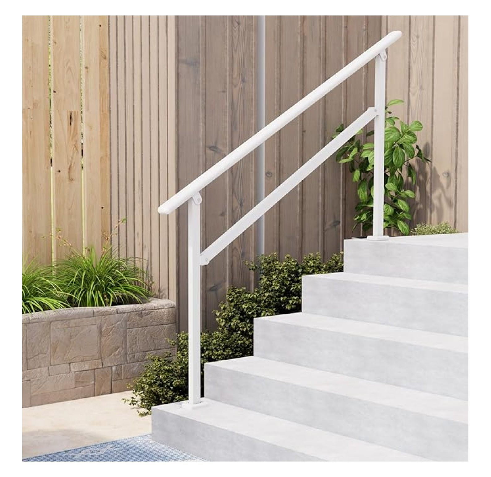 Hand Rails for Outdoor Steps,4-5 Step Railing for Stairs,Adjustable ...