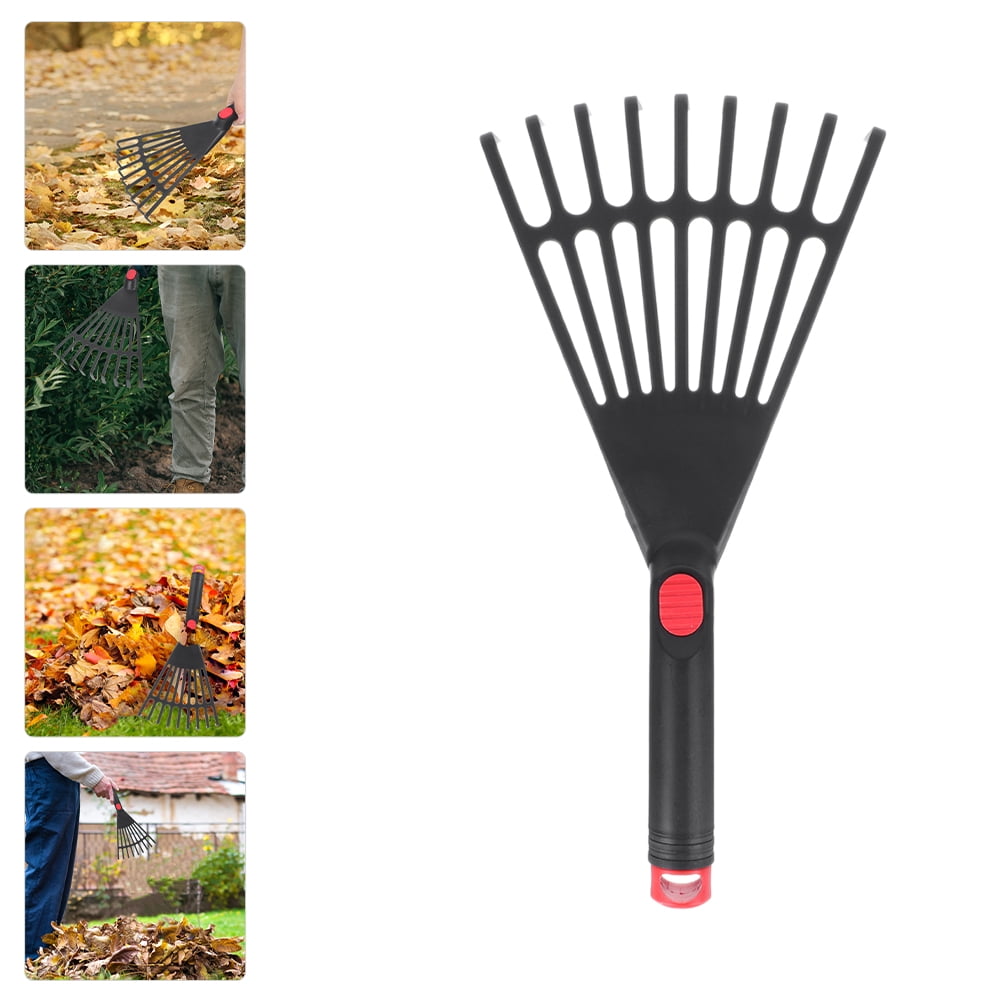 Hand Rake Plastic Gardening Rake Garden Leaf Rake Flower Bed Rake with ...