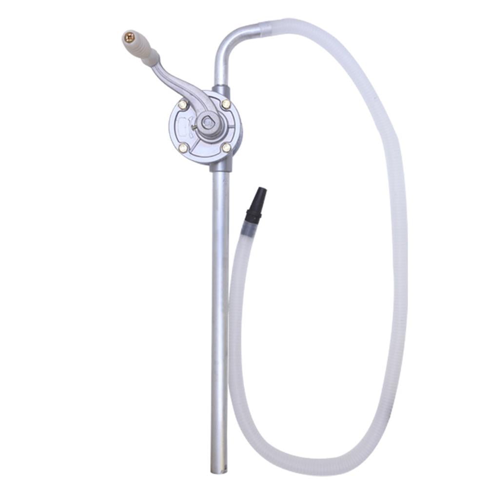 Hand Rotary Barrel Transfer Drum Syphon Hand Pump Oil Self Fuel ...
