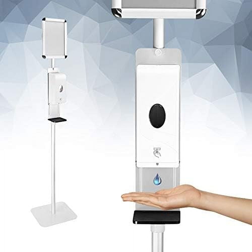 Hand Sanitizer Stand /Automatic Dispenser, Sign Holder & Adjustable ...