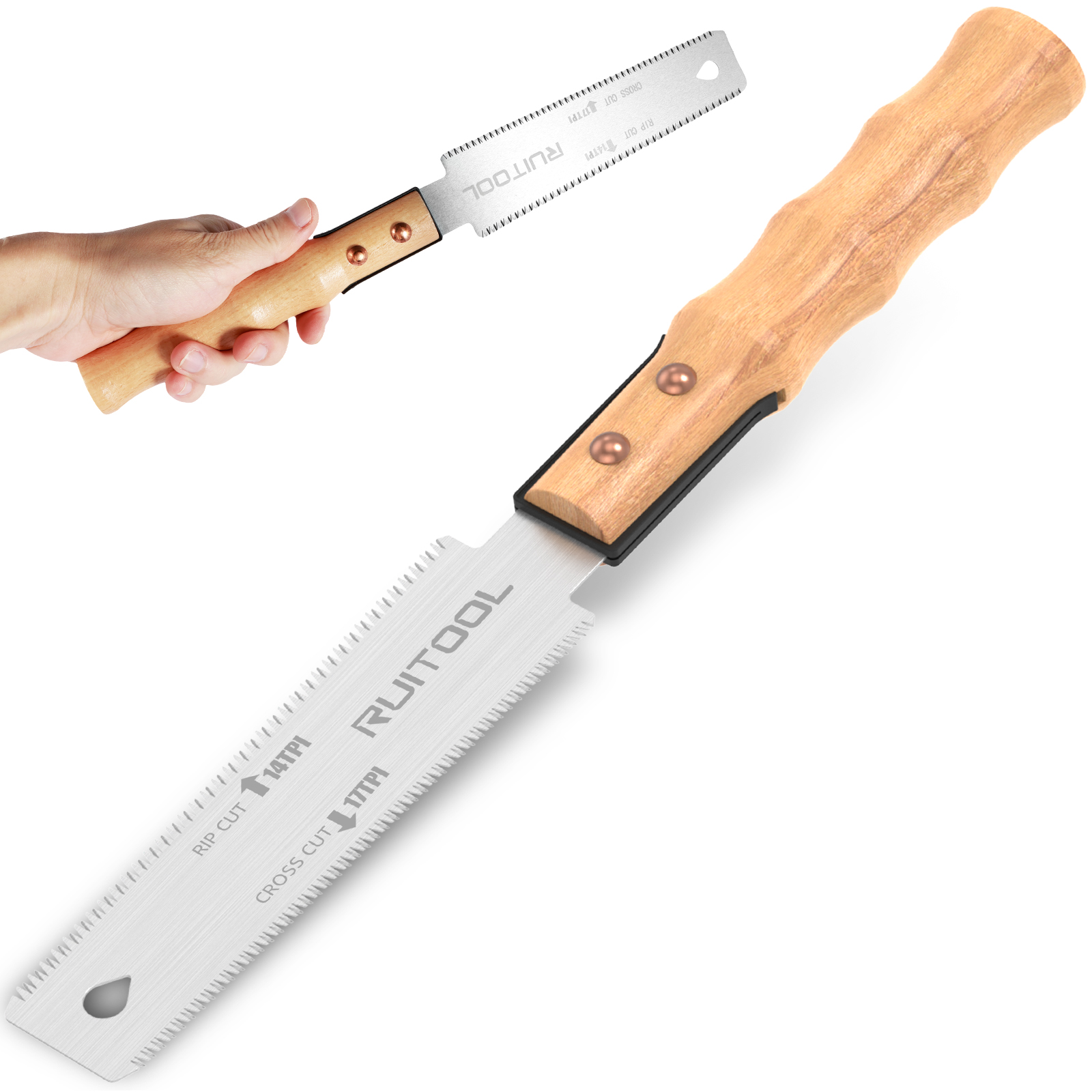 Hand Saw Tool 13/22inch SK-5 Steel Single/Double Side Hand Pull Saw ...