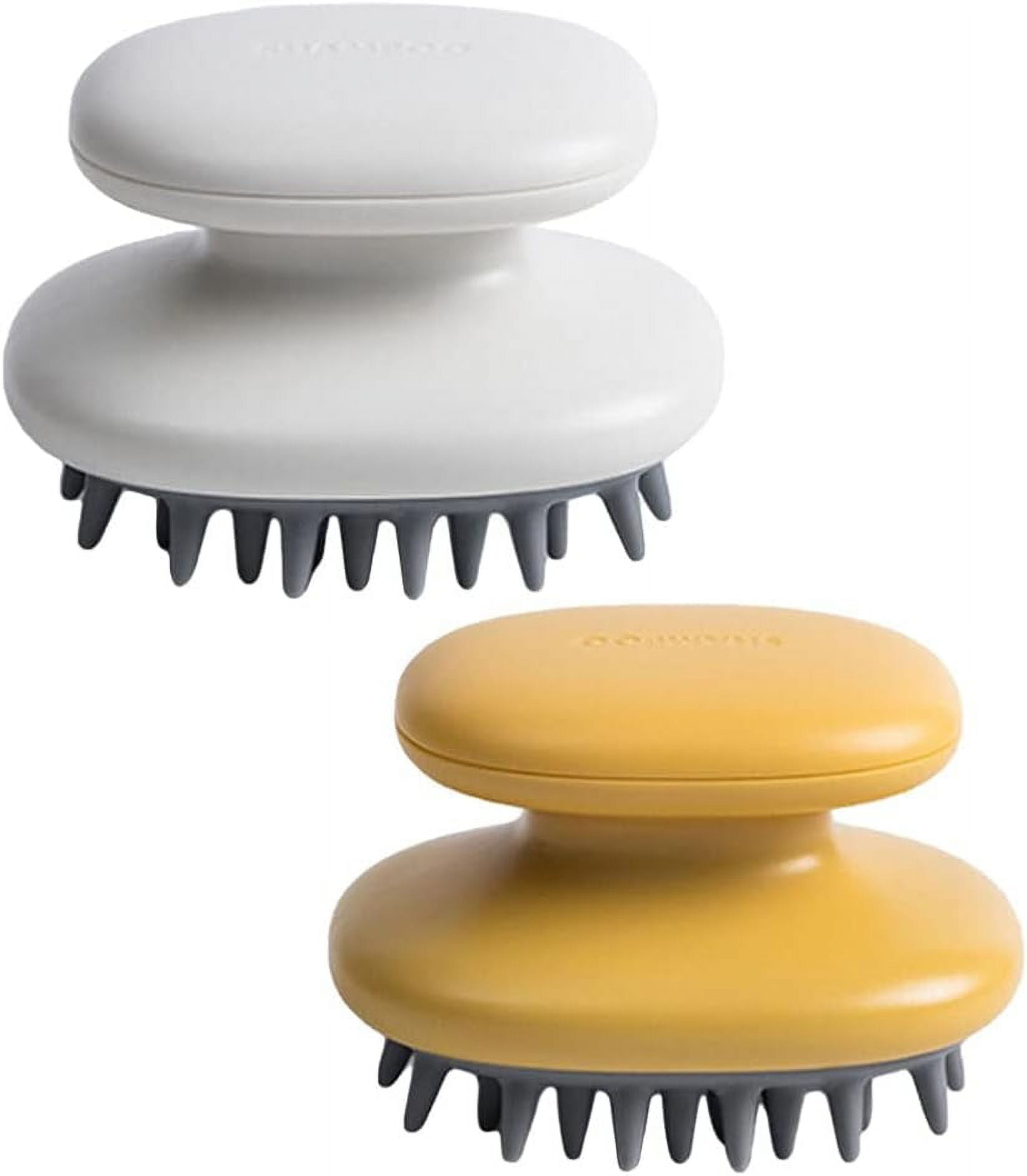 Hand Scrubber 2Pcs Silicone Wash Hair Brush Hair Scalp Brush Manual ...