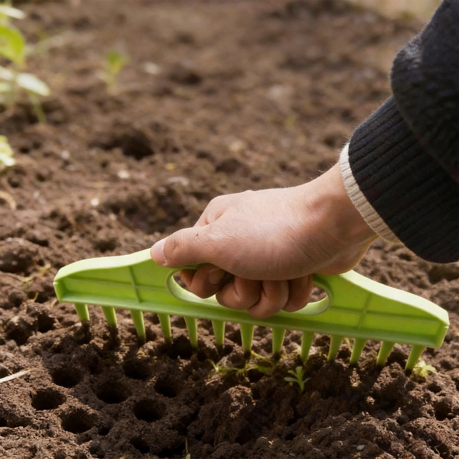 Hand Seeding Sowing Punch,Multifunctional Soil Spacer for Planting ...
