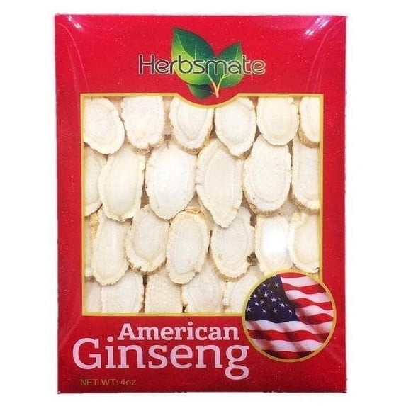 Hand Selected A Grade American Ginseng Slice Large Size (4 Oz. Box ...