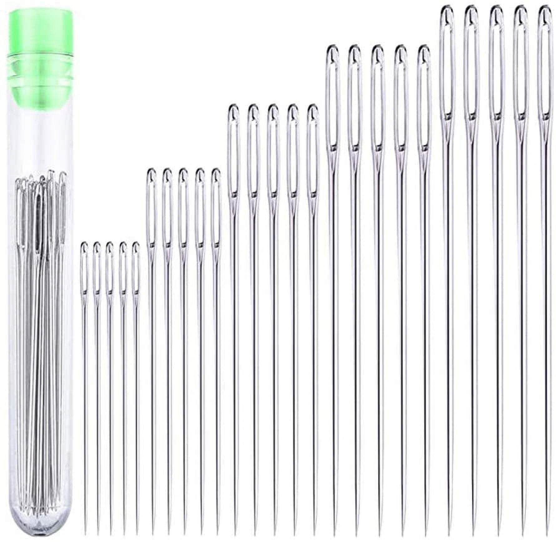 Hand Sewing Big Eye Needles Sharp Needle 5 Sizes 25pieces Embroidery ...