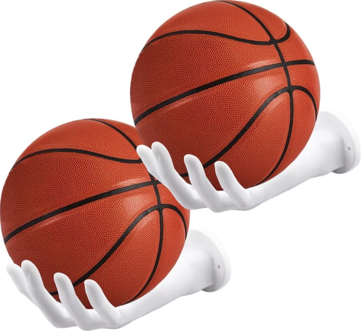 Hand-Shaped Ball Holder 2 Pcs,White Hand Sculpture Ball Holder,Space ...