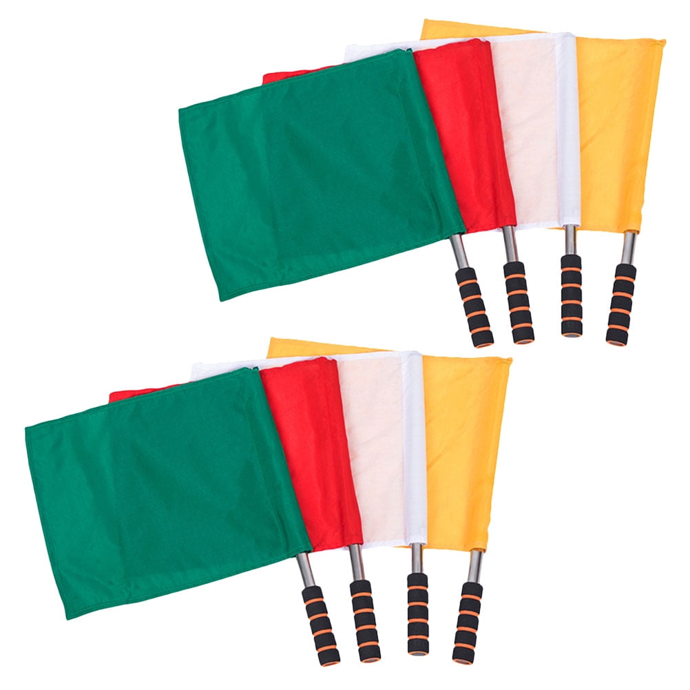 TABLZONE Referee Signal Flags Assorted Colors Sweat-Absorbent Handle ...
