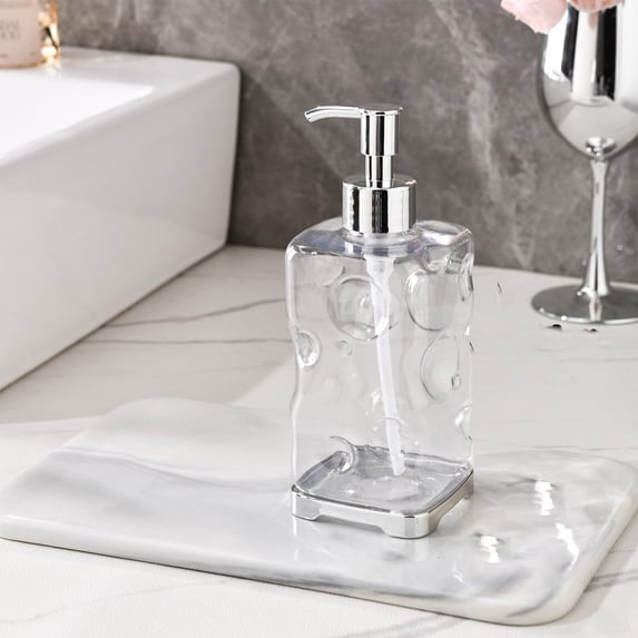 Hand Soap Dispenser, Bathroom Countertop Pump Bottle, 450 Ml Refillable ...