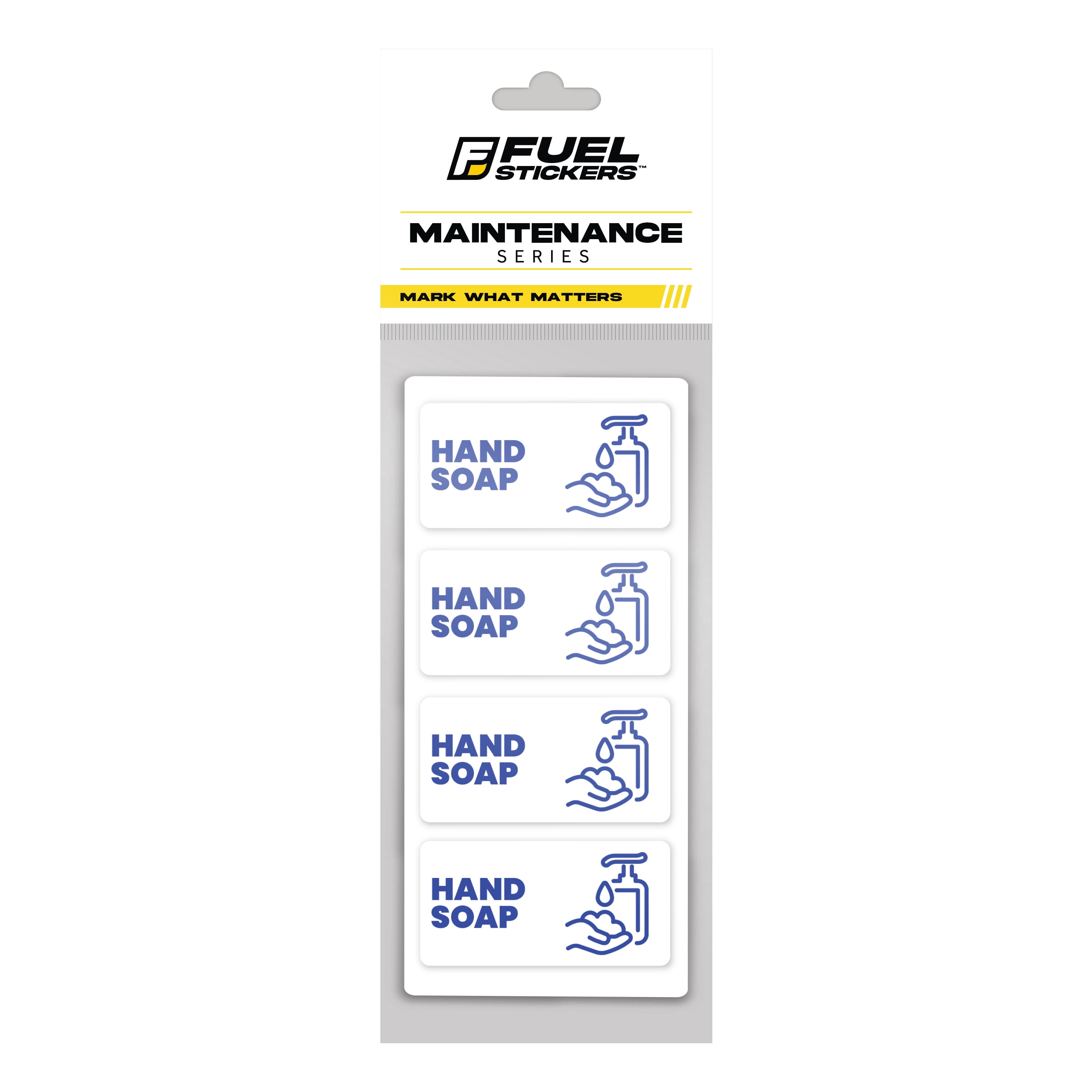 Hand Soap Label for Commercial Dispensers | Size: 2x1 inch | 4 Pack ...