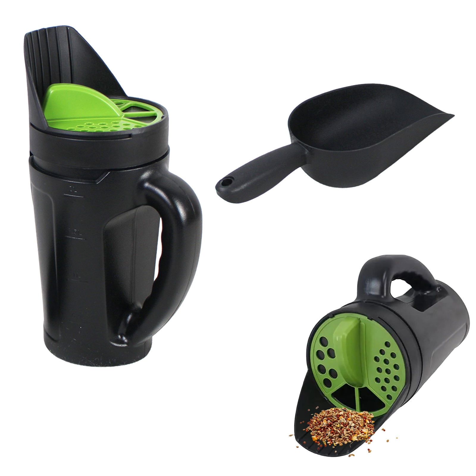 Hand Spreader Shaker Handheld Spreader for Grass Fertilizer Earth Food ...