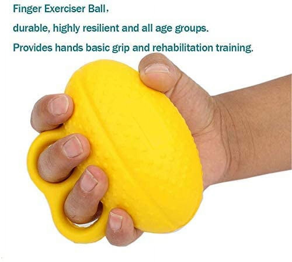 Hand Squeeze Ball, Finger Exerciser Hand Grip Strength Trainer, Build Hand, Finger and Wrist ...