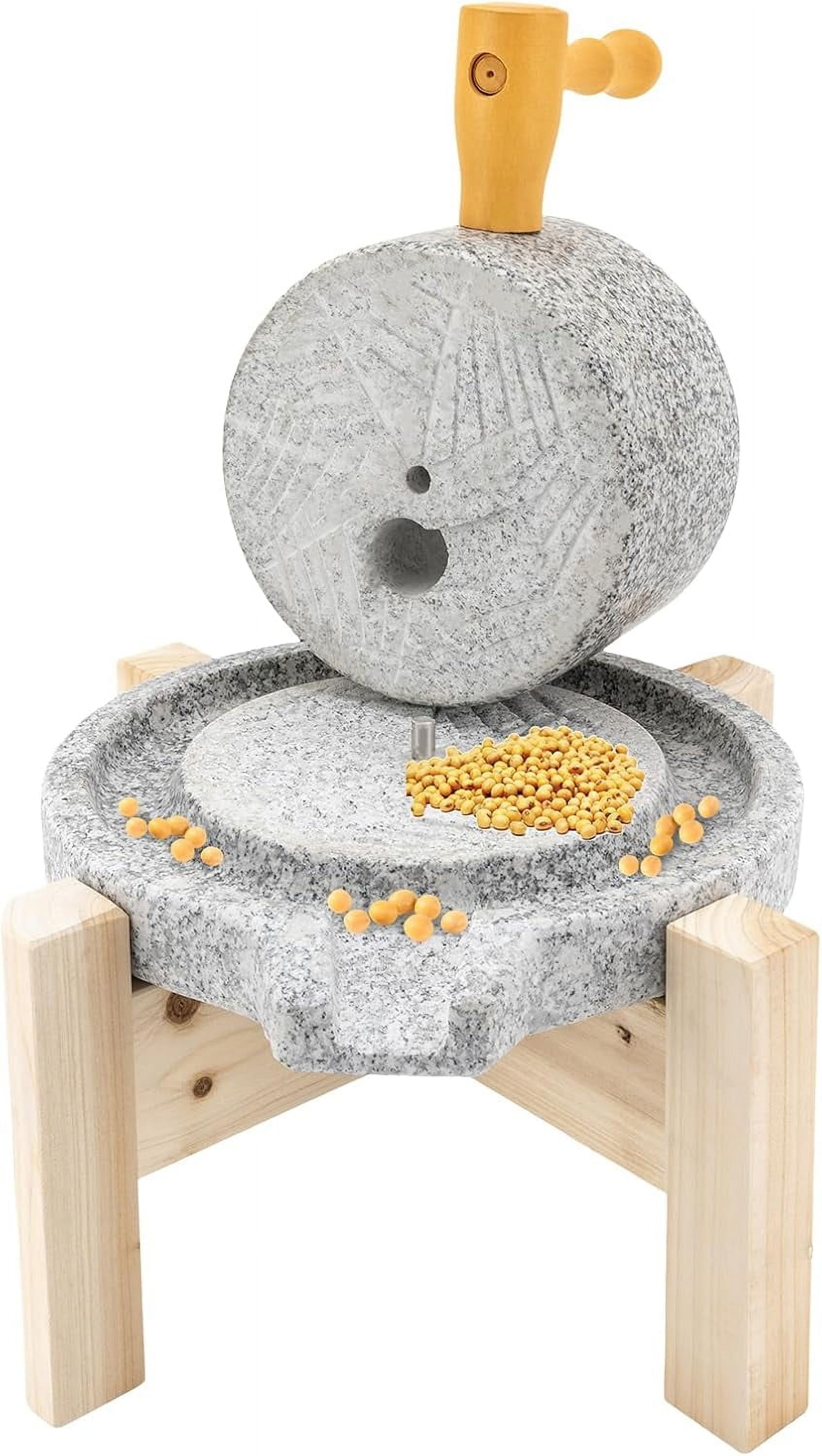 Hand Stone Mill, Natural Hemp Stone Paste Mill Handmade Countertop, Dry ...