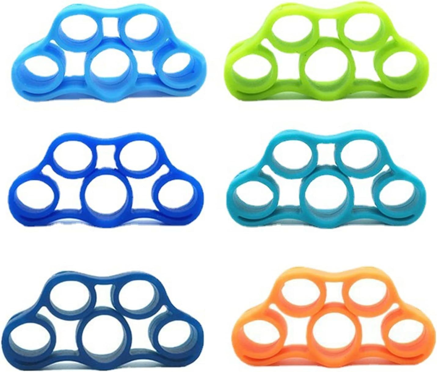 Hand Strengthener,Finger Strengthener,6 PCS Finger Resistance Bands ...