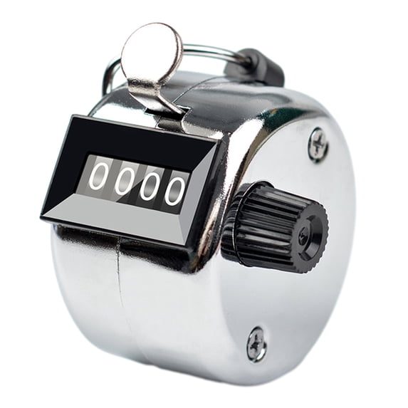 Hand Tally Counter 4-Digits Manual Clickers Mechanical Count to 9999 ...