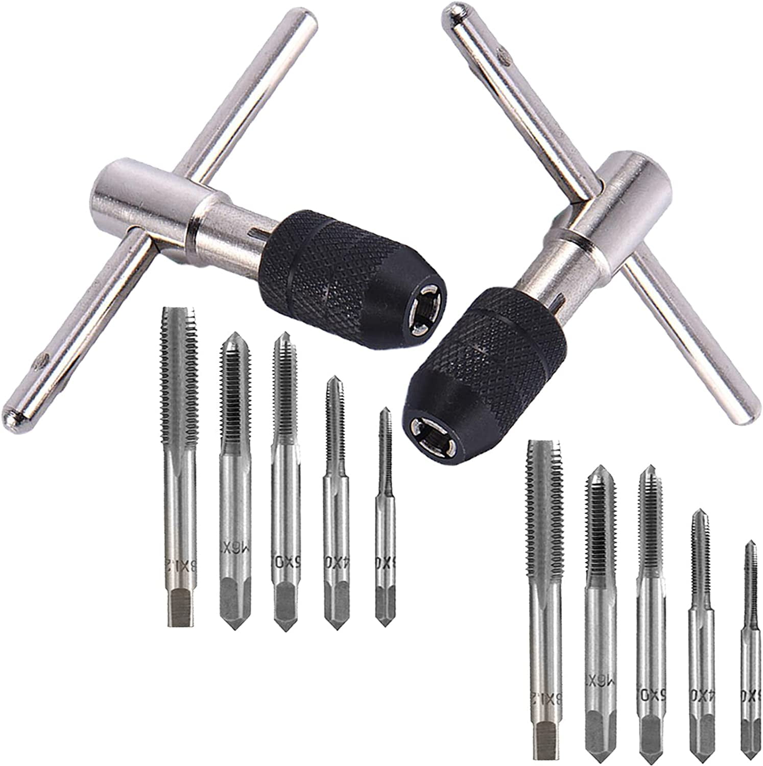 Hand Tap Tapping Tool Set,12 Pieces Tapping Tool Set Tapping Hand Tool ...