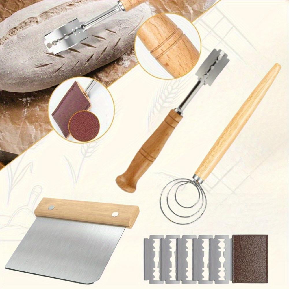 [Hand Tools Kits] 3 Pack Danish Dough Whisk Bread Lame Bench Scraper ...