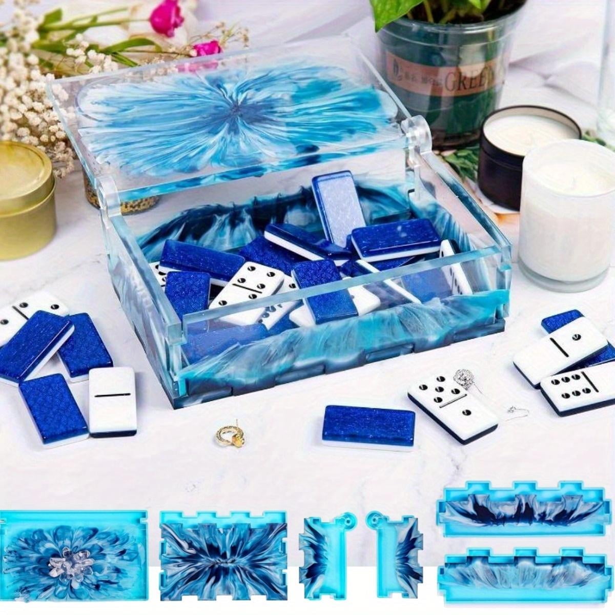 [Hand Tools Kits] Pack of 6 Resin Rectangle Box Mold Set,Epoxy Silicone ...
