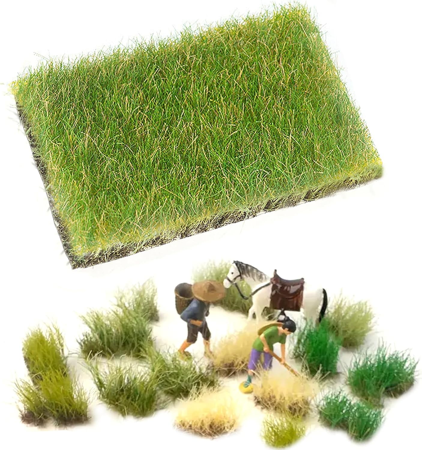 Hand Torn Model Grass Tufts for Miniature Scenery Applicable for N & HO ...