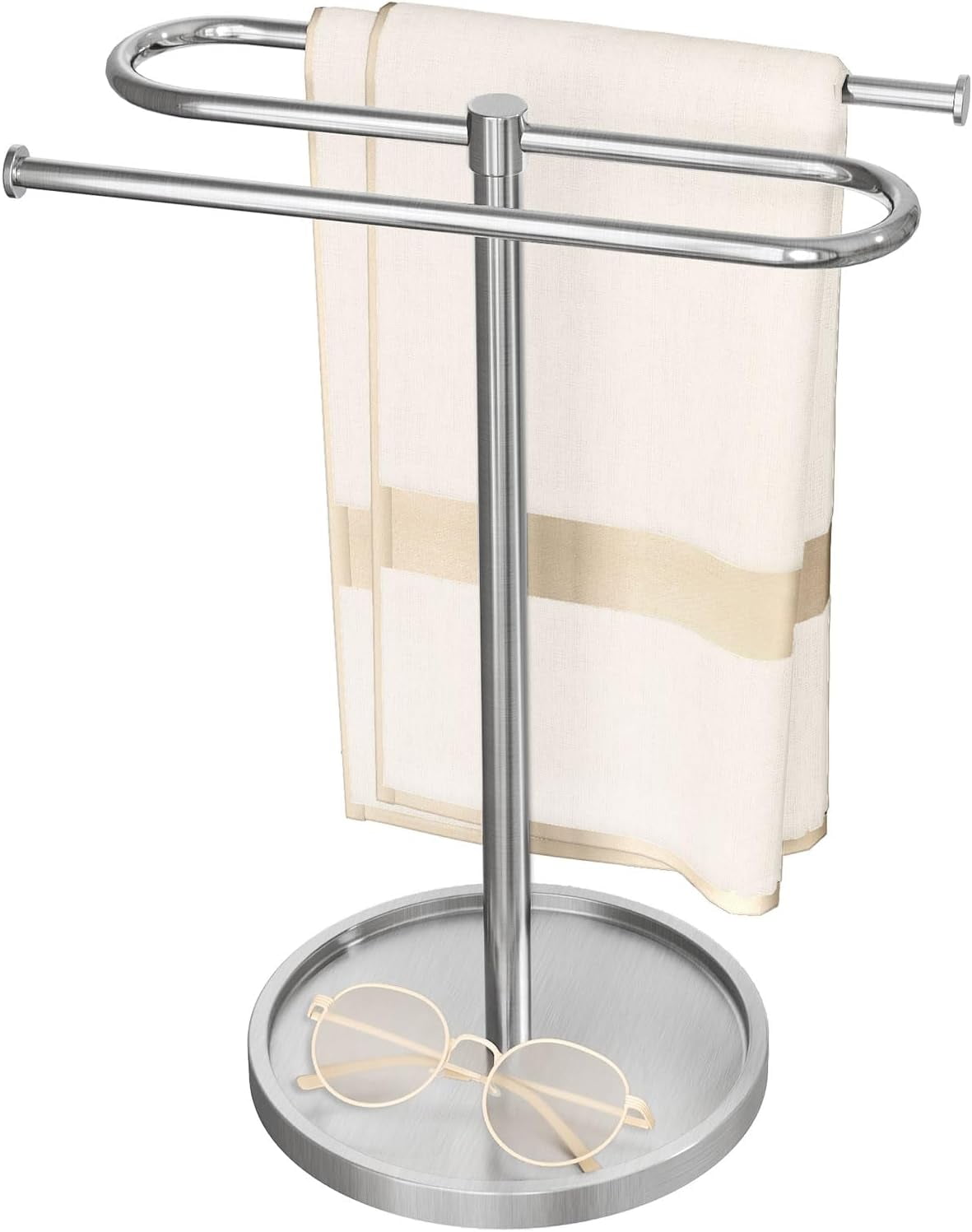 Hand Towel Holder, Stainless Steel Countertop Towel Stand for Bathroom ...