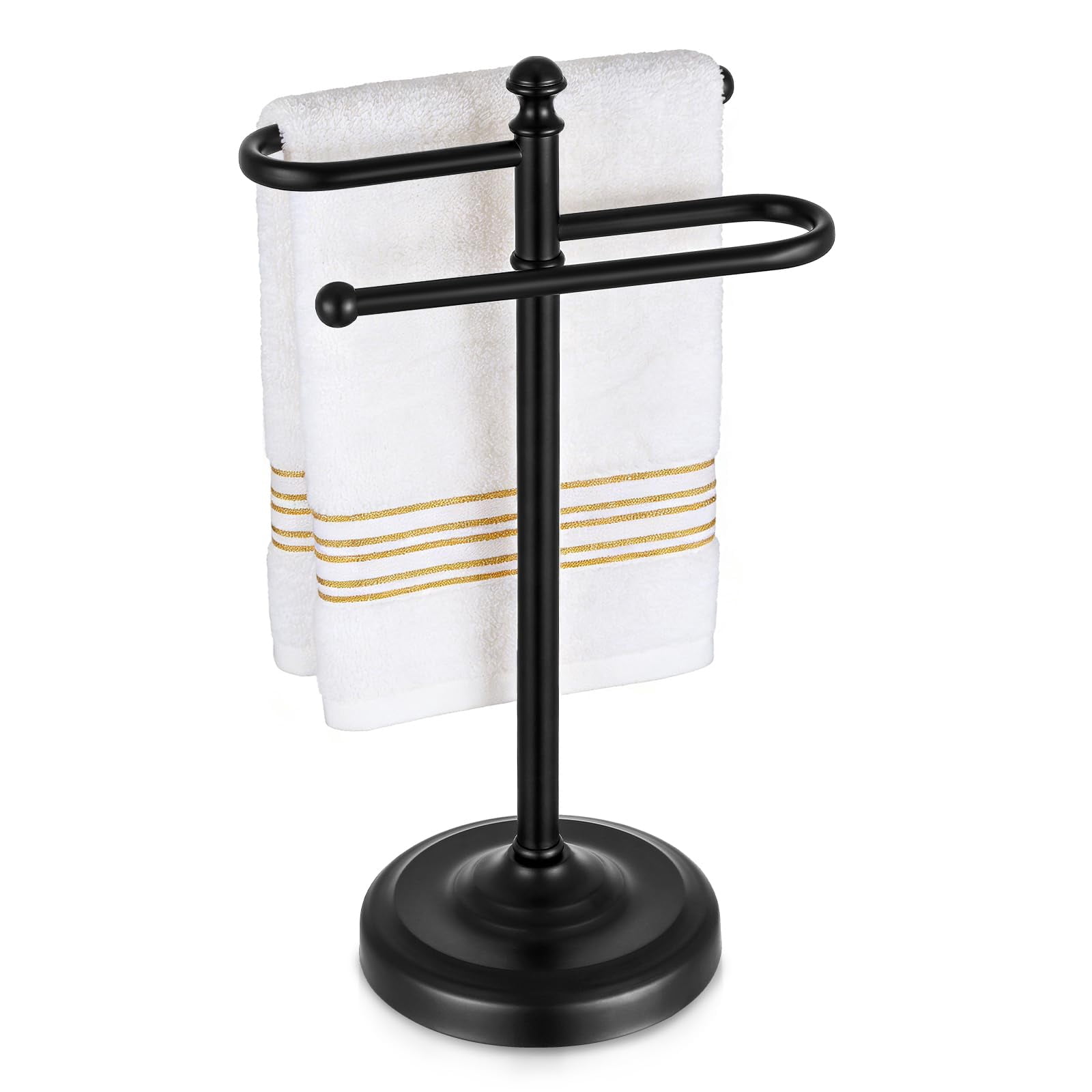 Hand Towel Stand Black 304 Stainless Steel Bathroom Kitchen Countertop ...